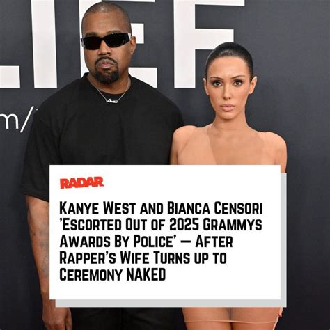 Radaronline On Instagram Kanye Wests Wife Bianca Censori Showed Up