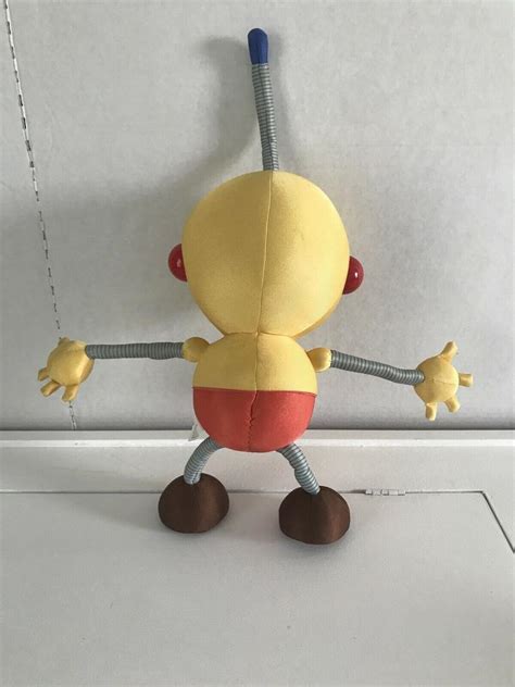 Vintage Mattel Rolie Polie Olie Plush Doll Yellow Robot Stuffed Doll