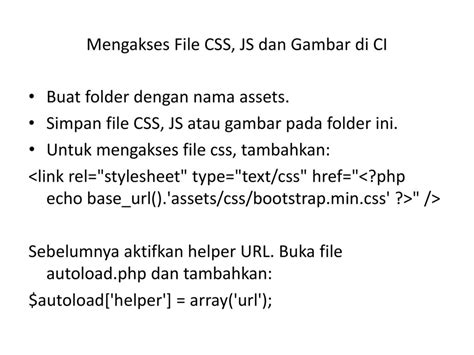 framework codeigniter ppt download