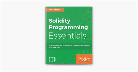 Solidity Programming Essentials On Apple Books