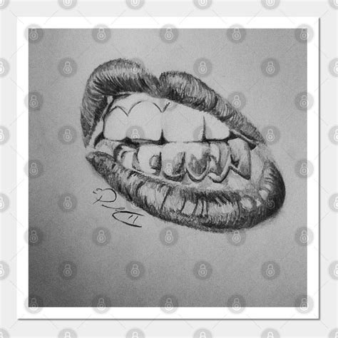 Grillz Wall And Art Print Grillz Face Art Drawing Chicano Art