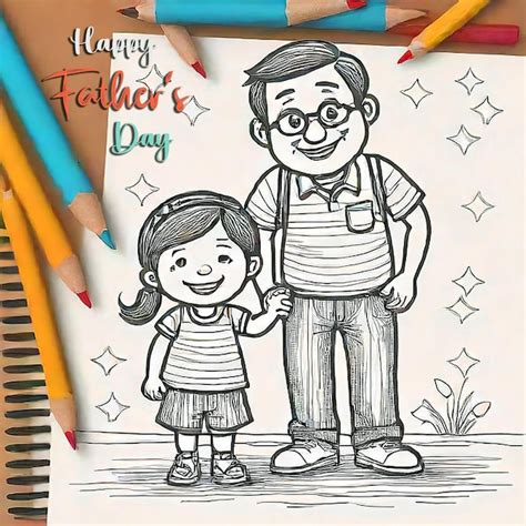 How Draw Fathers Day Drawing Psd 3000 High Quality Free Psd