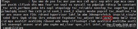 t5 linux查看cpu信息，是否支持avx2指令集 linux avx2 csdn博客