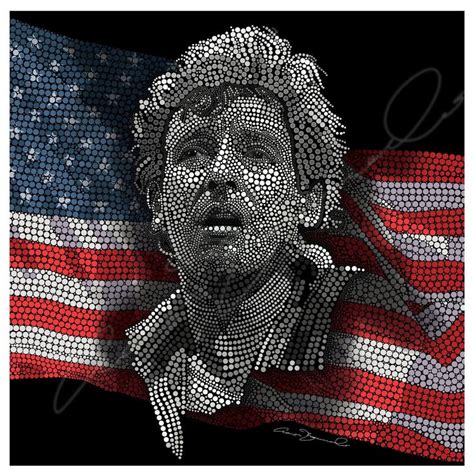 Bruce Springsteen Artwork Limited Run Signed Cold Press On Fine Art
