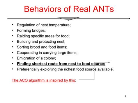 Ant Colony Optimization Aco Ppt