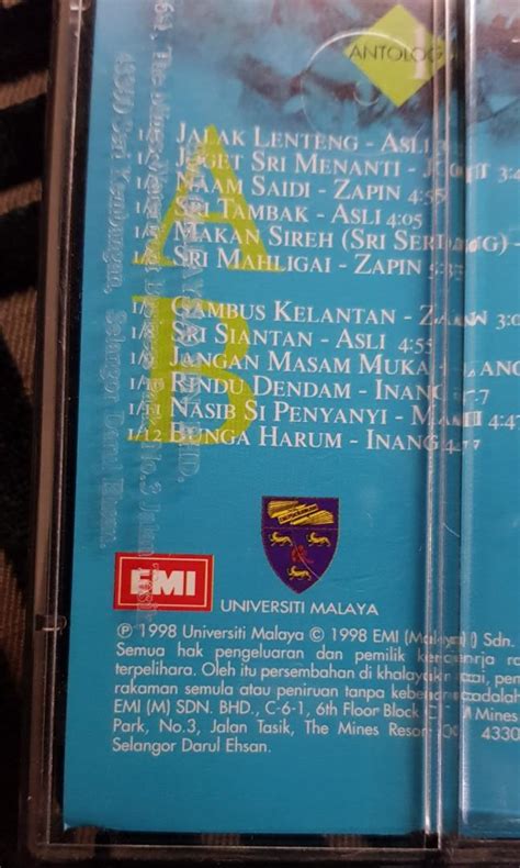 Hamzah Dolmat Sebuah Sentuhan Klasik Cassette Kaset Hobbies