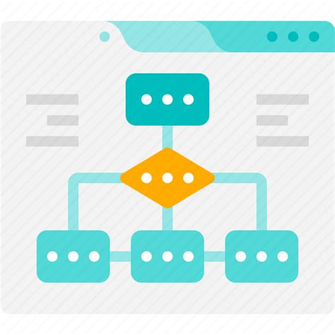 Sitemap Workflow Process Planning Structure Project Management Business Icon Download On