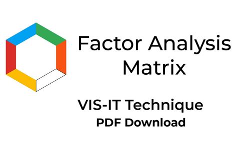 The Vis It™ Factor Analysis Matrix Technique Thinking Tools