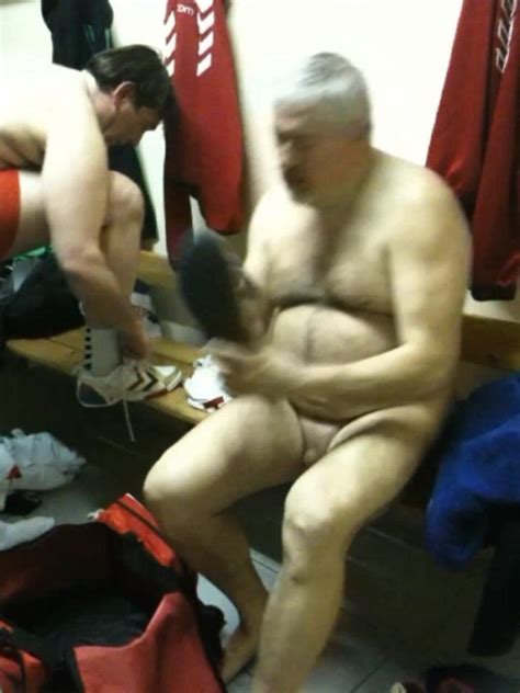 Spying Bearded Daddy In Locker Room Video 18