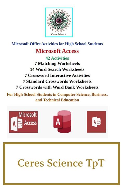 microsoft access high school computer education bundle 42
