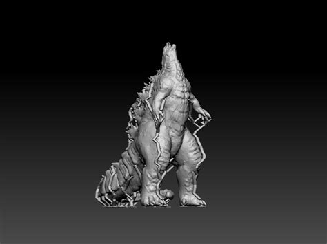 Stl File Godzilla Monster Godzilla With Supports 👹 ・3d Print Design