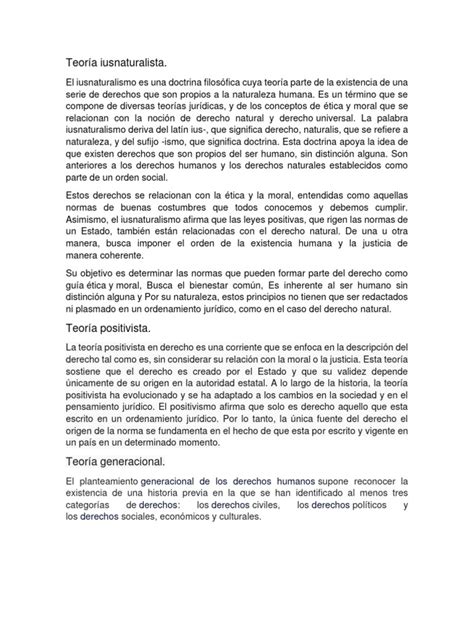 Teoría Iusnaturalista Pdf