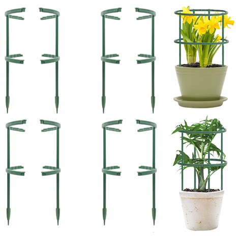 8 Pack Plant Stakes Plant Support Deaunbr Half Round