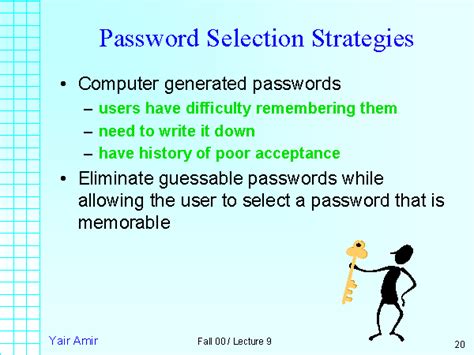 Password Selection Strategies