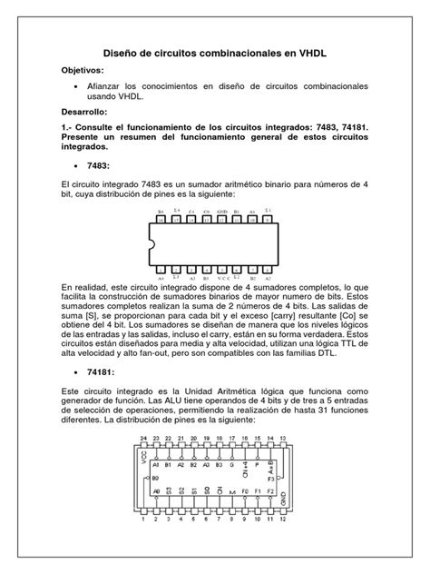 Diseño De Circuitos Combinacionales En Vhdl Puerta Lógica Vhdl