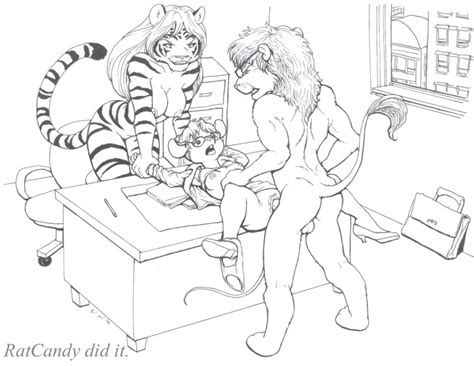 Rule 34 Anthro Bag Black And White Bra Breasts Feline Female Fur