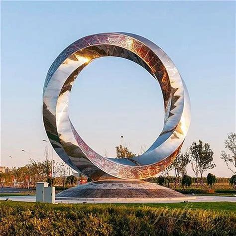 Stainless Steel Möbius Strips Sculpture Illuminate Modern Spaces Youfine