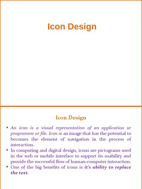 Icon Design Lecture Slides Pdf Icon Computing Usability