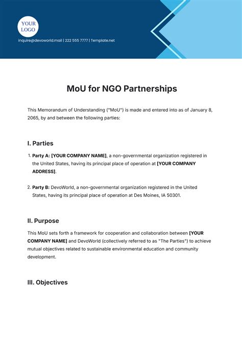 Free Ngo Templates To Edit Online