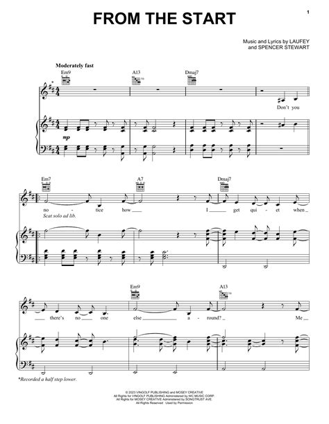 Download From The Start Laufey Violin Solo Sheet Music Pdf 1811650