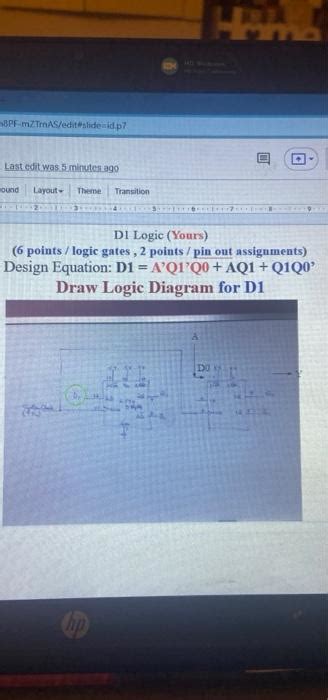 Solved Can Anyone Help Me Draw Logic Diagram For The Design Chegg Com