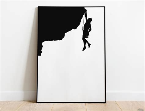 Rock Climbing SVG Rock Climber Svg Hiking SVG Climbing Clipart Climb Svg Climbing Vector