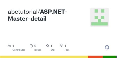 Github Abctutorial Asp Net Master Detail