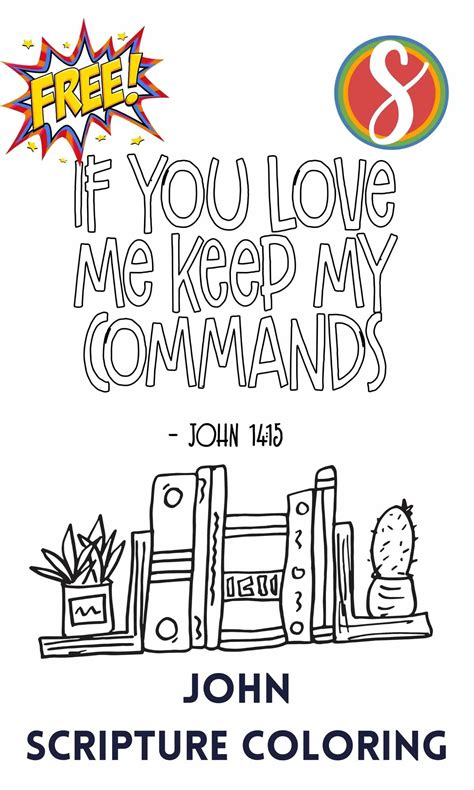 10 Free John Scripture Coloring Pages — Stevie Doodles
