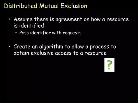 Mutual Exclusion Algorithmppt