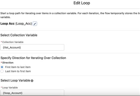 Visual Workflow Issue With Loop And Display Of List Using Salesforce