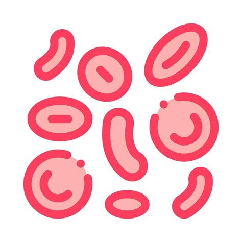 Eritrócitos Na Ilustração De Contorno Do ícone De Sangue 17582932 Vetor