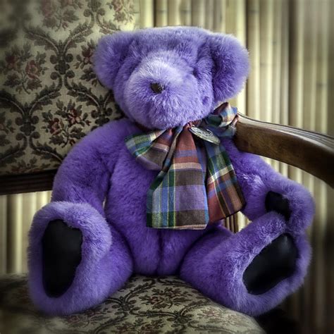 Purple Teddy Bear Photograph By Lynn Palmer Fine Art America