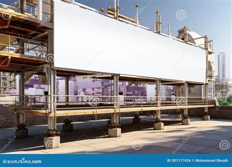 Project Planning Perfection Scaffold And Building Mock Up In A Construction Setting Stock