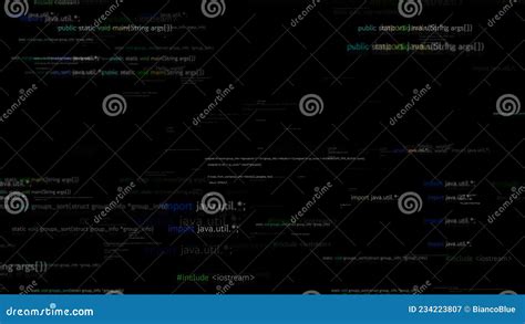visionary programming and coding of future software stock illustration