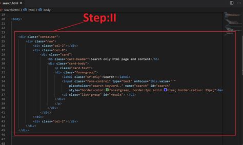 Filtering And Sorting Search Results In An Html Page