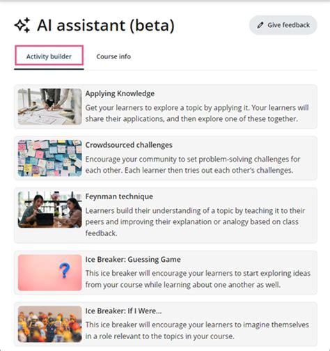 Ai Assistant Activity Generator Openlearning Ai Assistant Openlearning Help Community