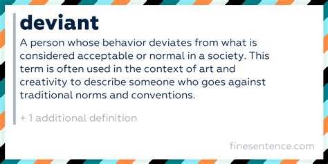 Deviant Definition Meaning And Examples In English