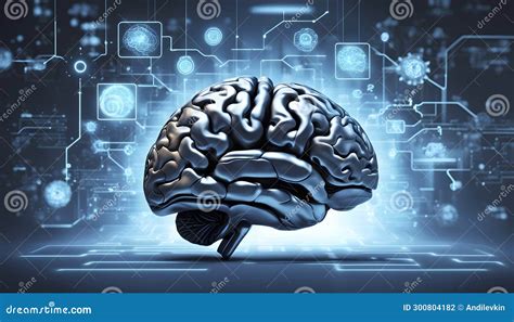 Quantum Computing With Artificial Intelligence Stock Illustration Illustration Of Main High
