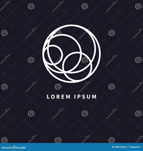 Intersecting Circles Idea For Business Logo Stock Vector Illustration Of Global Economic