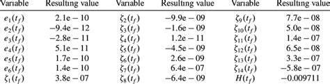 Value Of Terminal And Transversality Conditions At The Final Time