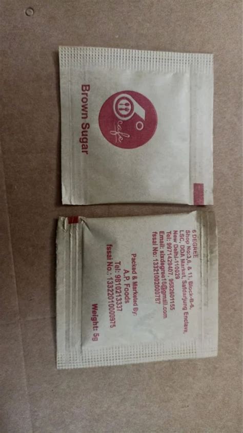Sugar Sachet At ₹ 0 80 Piece Gautam Nagar New Delhi Id 2849490469630