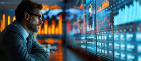 Business Professional Analyzing Financial Data On Multiple Digital