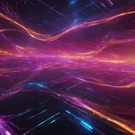 Premium Ai Image Digital Cyberspace Futuristic Particles Wave Flowing