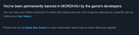 Randomly Banned For Seemingly No Reason Rmordhau