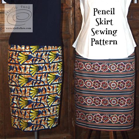 Studio Faro Pencil Skirt Pattern Sewing Instructions