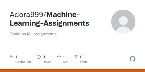 Github Adora999machine Learning Assignments Contains Ml Assignments