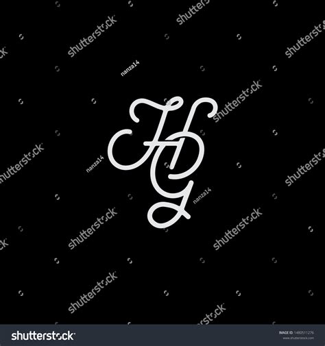 Vector H Letter Combined G Letter Stock Vector Royalty Free