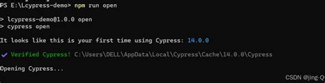 cypress前端ui自动化测试框架的安装及使用，超详细！ cypress安装使用 csdn博客
