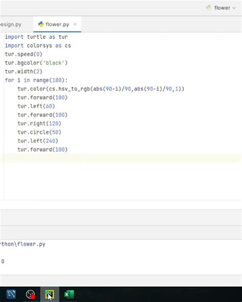 🌼🎨 Mind Blowing Python Turtle Flower Graphics Design Viral Shortsvideo Python Youtube