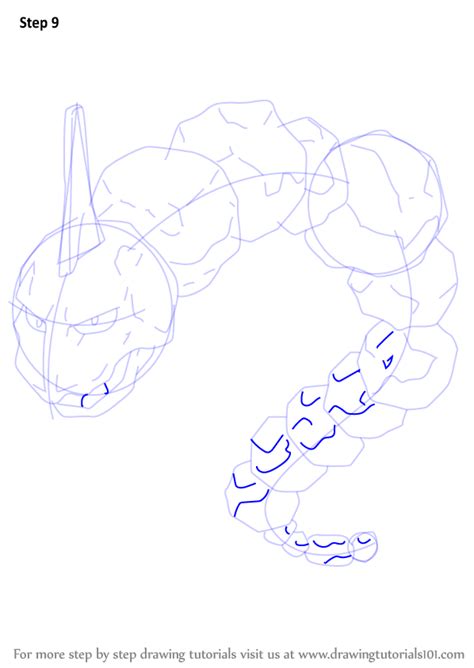 How To Draw Onix From Pokemon Pokemon Step By Step